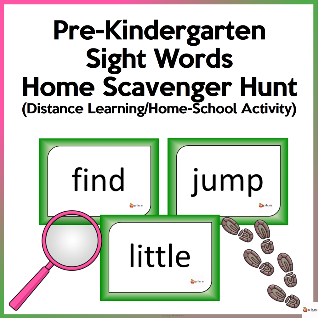 PreKindergarten Sight Words Home Scavenger Hunt | Made By Teachers