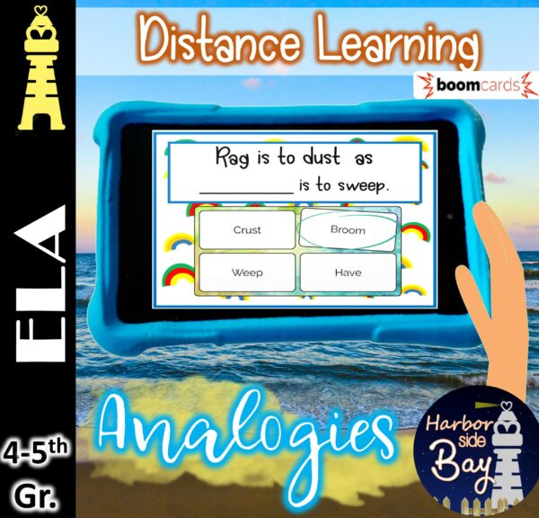 Interactive Analogies with Multiple Choice BOOM CARDS | Made By Teachers