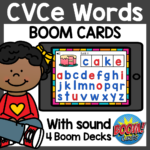 Word Building CVCe Boom Cards Distance Learning - Made By Teachers