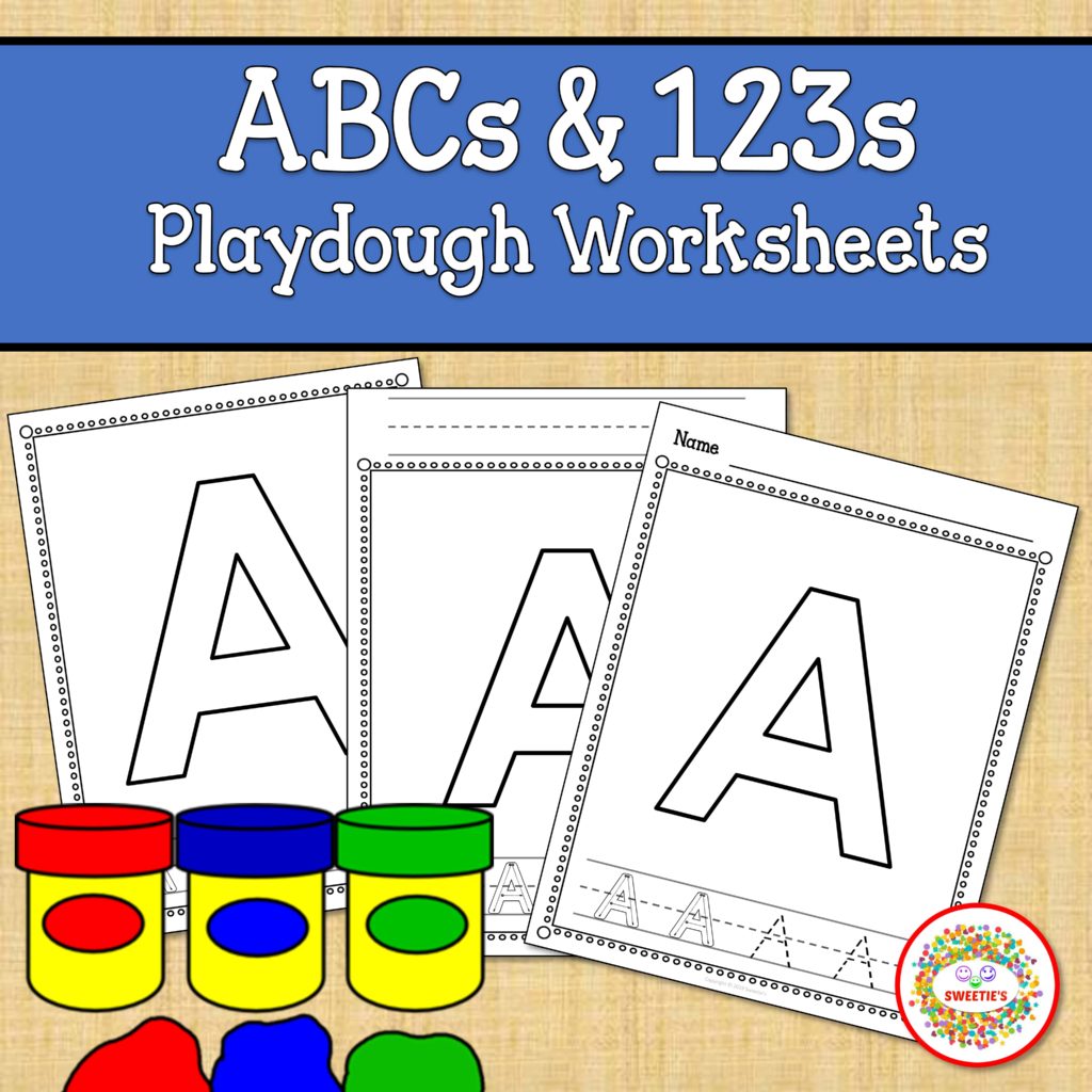 Alphabet and Number Worksheets Playdough - Made By Teachers
