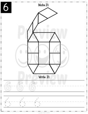 Pattern Blocks Mats Numbers 0 - 9 | Made By Teachers