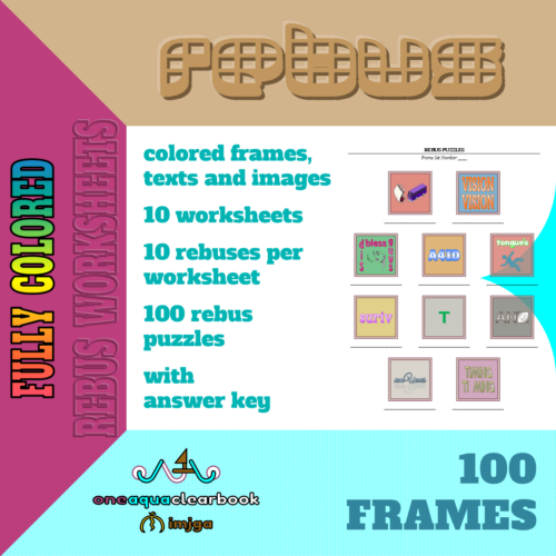 Rebus Puzzle Cards and Fully Colored Worksheets | Made By Teachers