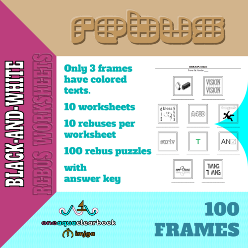 Rebus Puzzle Cards and Black-and-White Worksheets | Made By Teachers