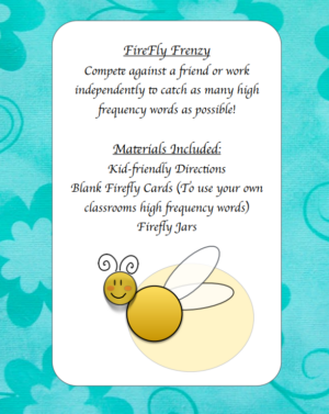 Firefly Sight Words | Made By Teachers