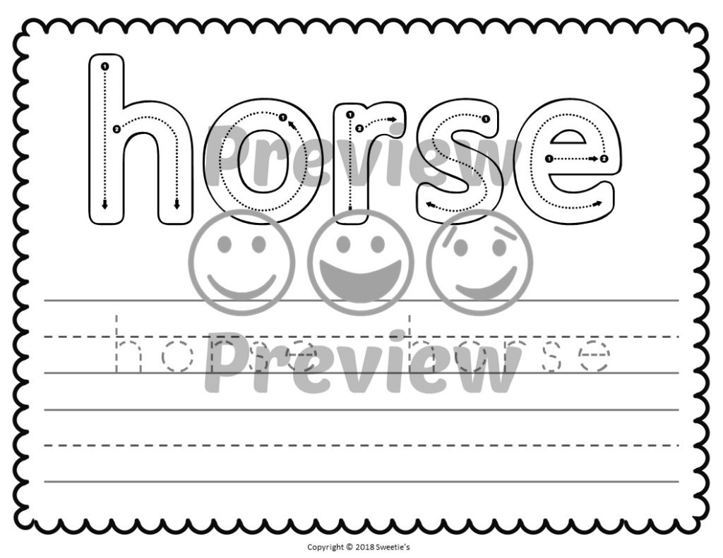 Trace and Write Sight Words - Dolch Nouns | Made By Teachers