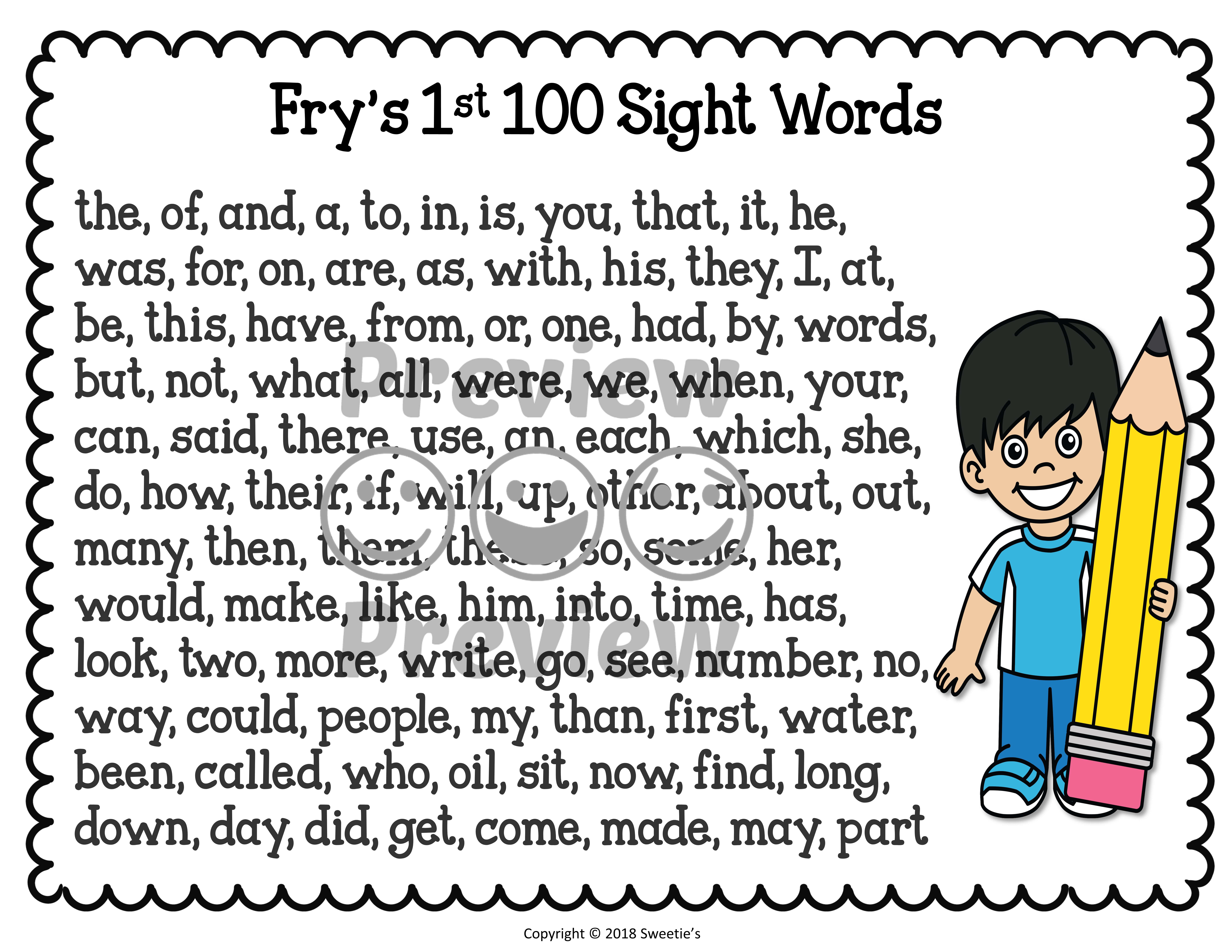 Trace and Write Sight Words - Fry 1st 100 | Made By Teachers