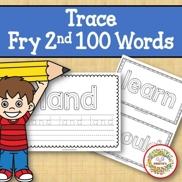 Trace and Write Sight Words - Fry 2nd 100 - Made By Teachers