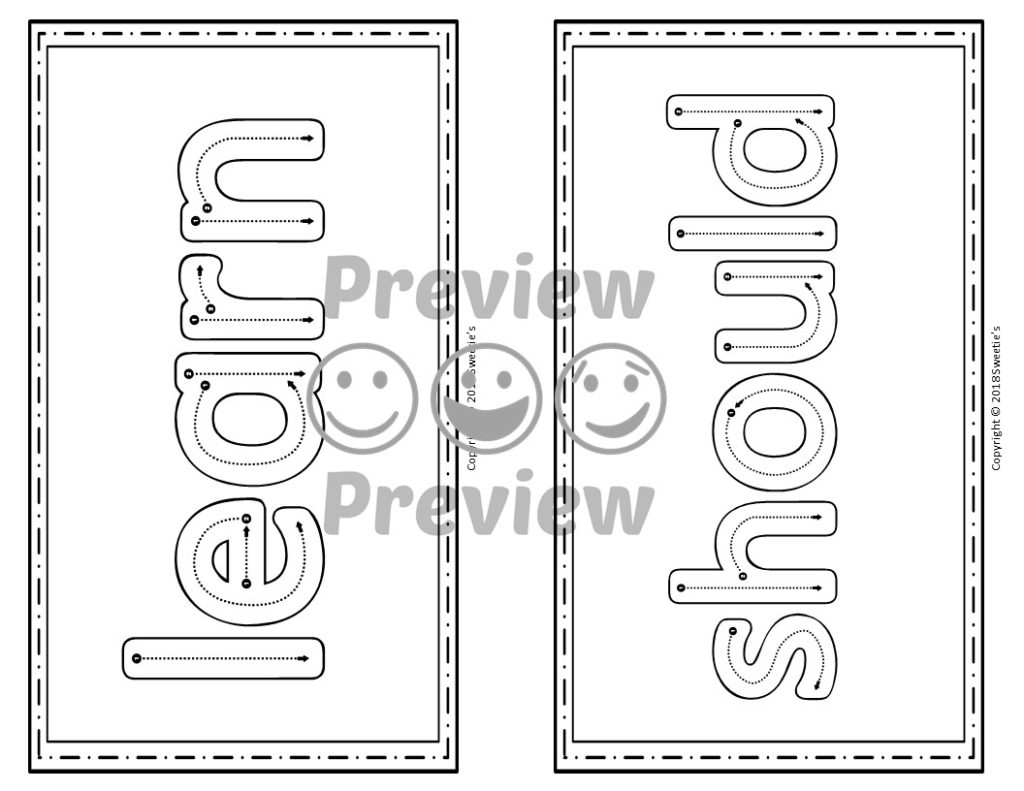 Trace and Write Sight Words - Fry 2nd 100 - Made By Teachers