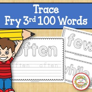 Trace and Write Sight Words - Fry 3rd 100 | Made By Teachers