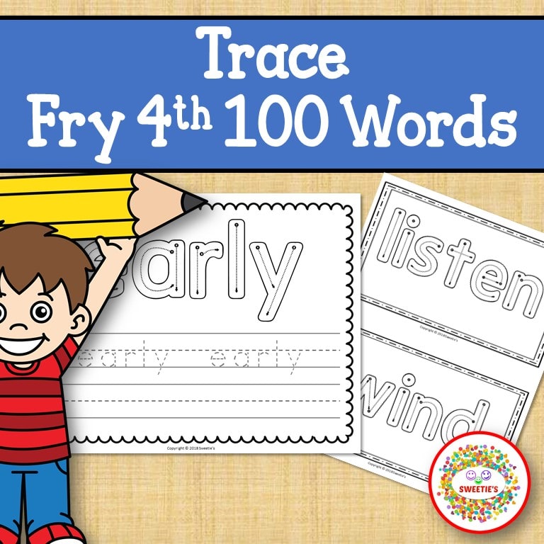 Trace and Write Sight Words - Fry 4th 100 | Made By Teachers
