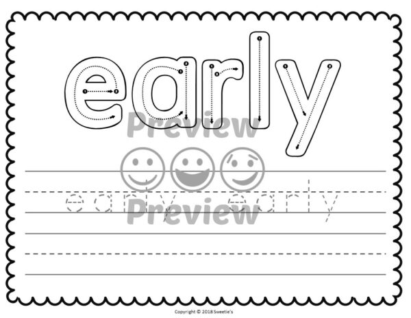 Trace and Write Sight Words - Fry 4th 100 | Made By Teachers