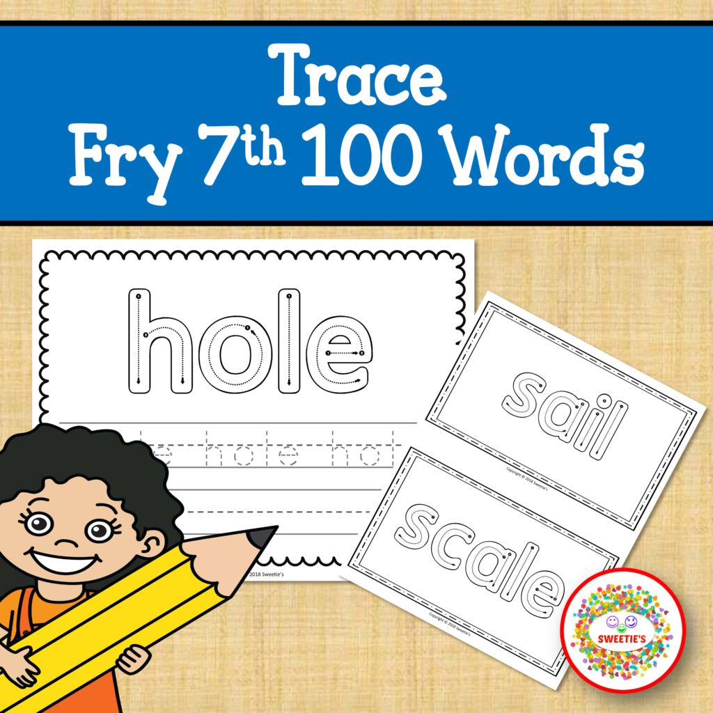 Trace and Write Sight Words - Fry 7th 100 | Made By Teachers