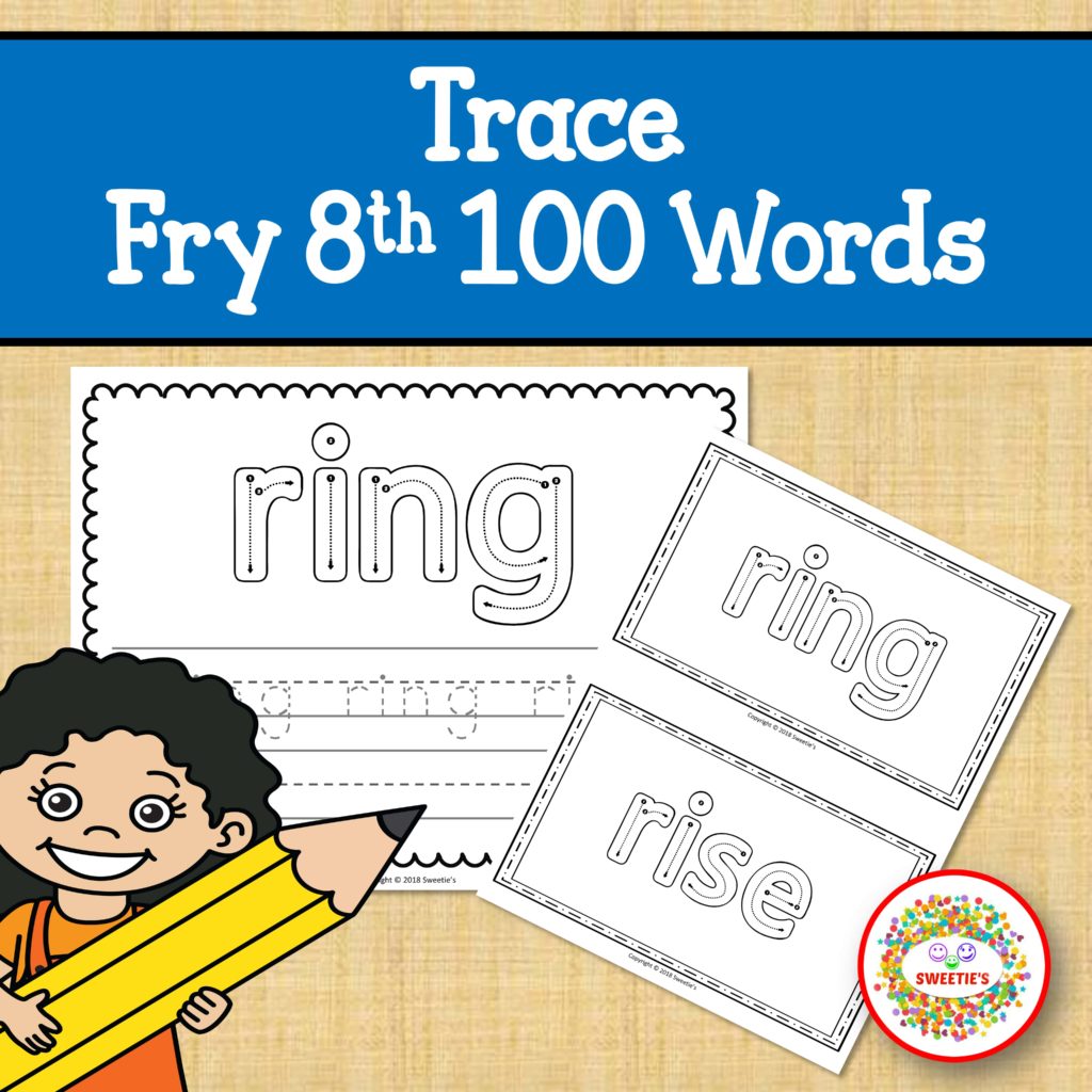 Trace and Write Sight Words - Fry 8th 100 | Made By Teachers