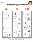 Number Recognition Activity Worksheets - Made By Teachers