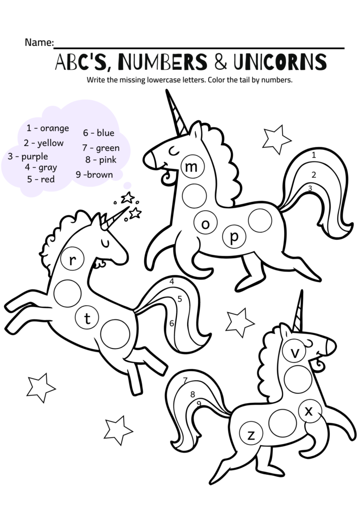 ABC's, Numbers & Unicorns - Made By Teachers