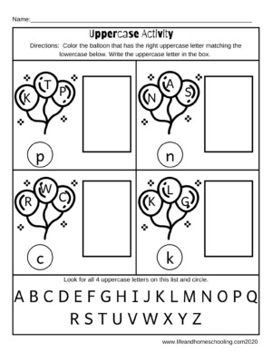 Preschool-Kindergarten Uppercase Worksheet - Made By Teachers