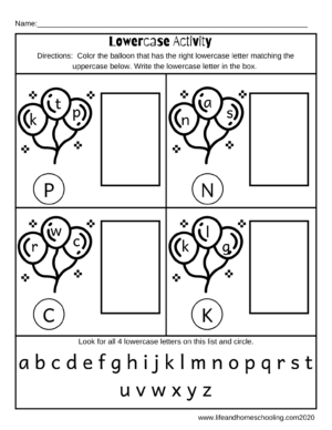 Preschool-Kindergarten Lowercase Worksheet - Made By Teachers