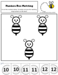Preschool Number Matching Activity Worksheets - Made By Teachers
