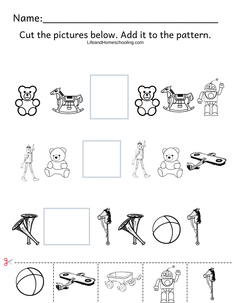 Preschool Pattern Math Activity - Made By Teachers