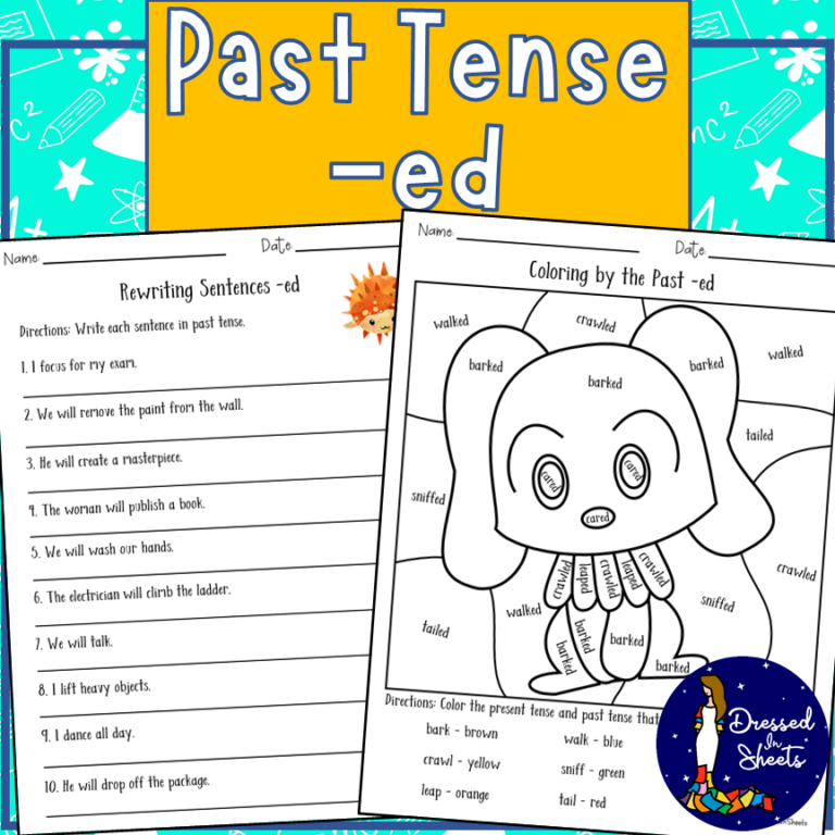 Past Tense ed Made By Teachers Past Tense ed Made By Teachers