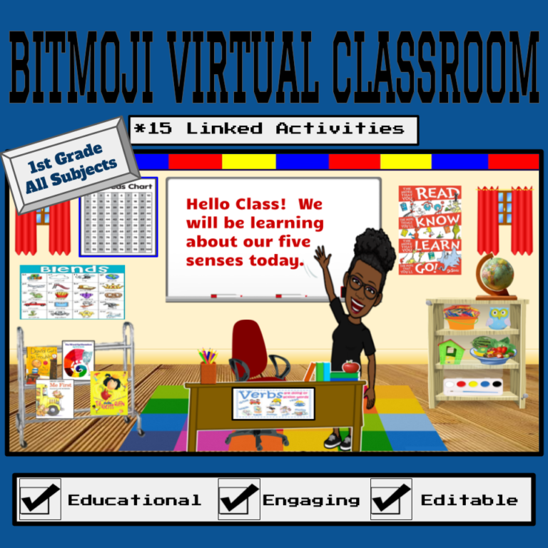 Virtual Classrooms Bundle for Lower Elementary | Made By Teachers