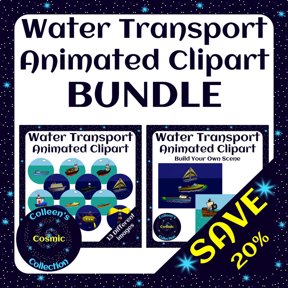Animated Water Transport Clipart BUNDLE – Save 20% - Madebyteachers