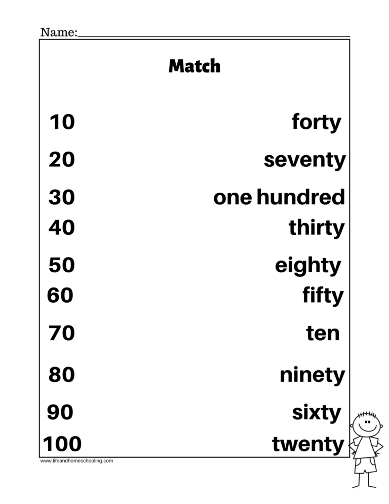 Matching Numbers Preschool-Kindergarten Math | Made By Teachers