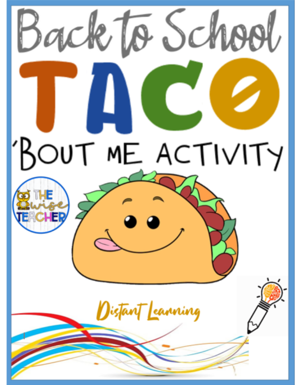 Let's Taco 'Bout ME! (PDF) Back to School Activities - Made By Teachers
