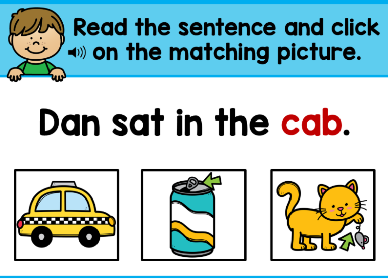 Reading CVC Sentences Boom l Cards Distance Learning - Made By Teachers