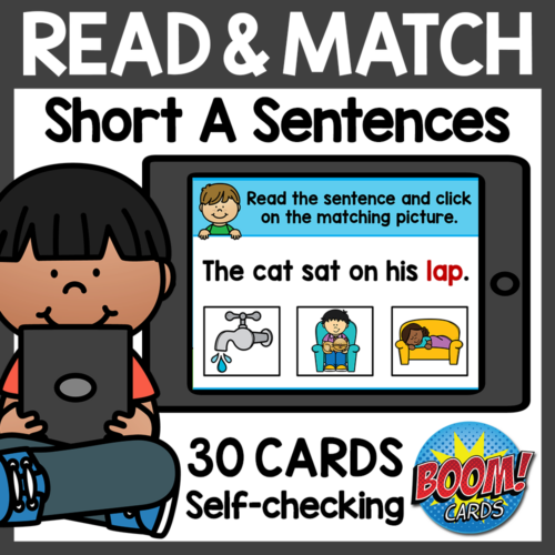 Reading CVC Sentences Boom l Cards Distance Learning | Made By Teachers
