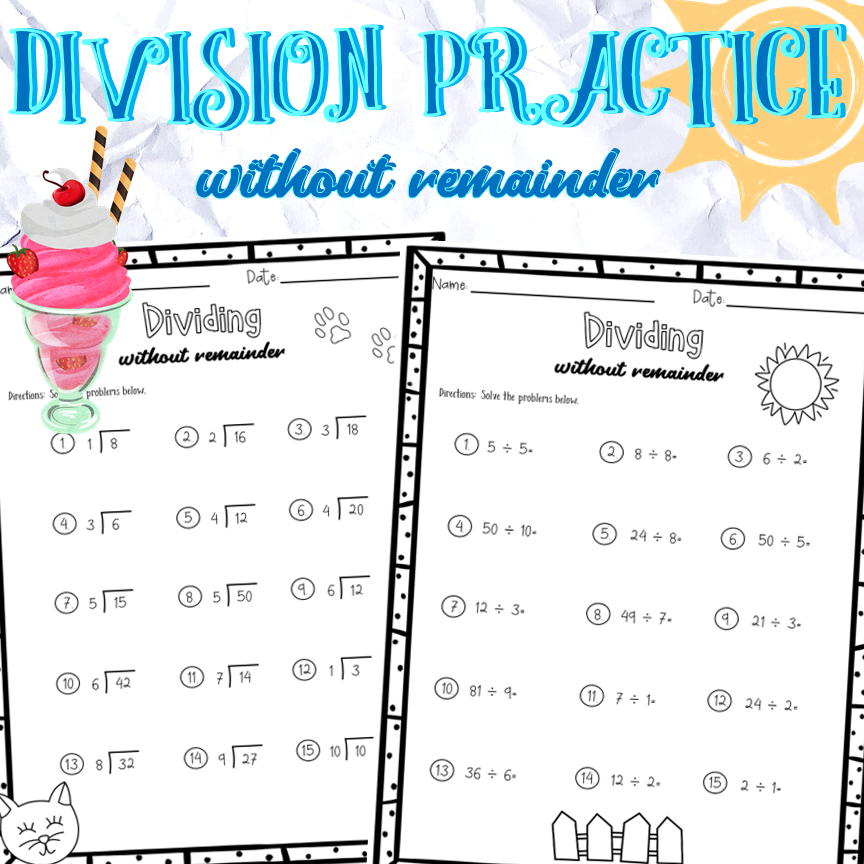 Division Without Remainder Distance Learning Made By Teachers 
