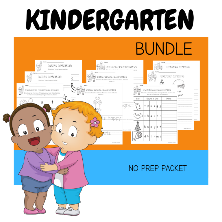 Back To School Prek/Kindergarten Bundle | Made By Teachers