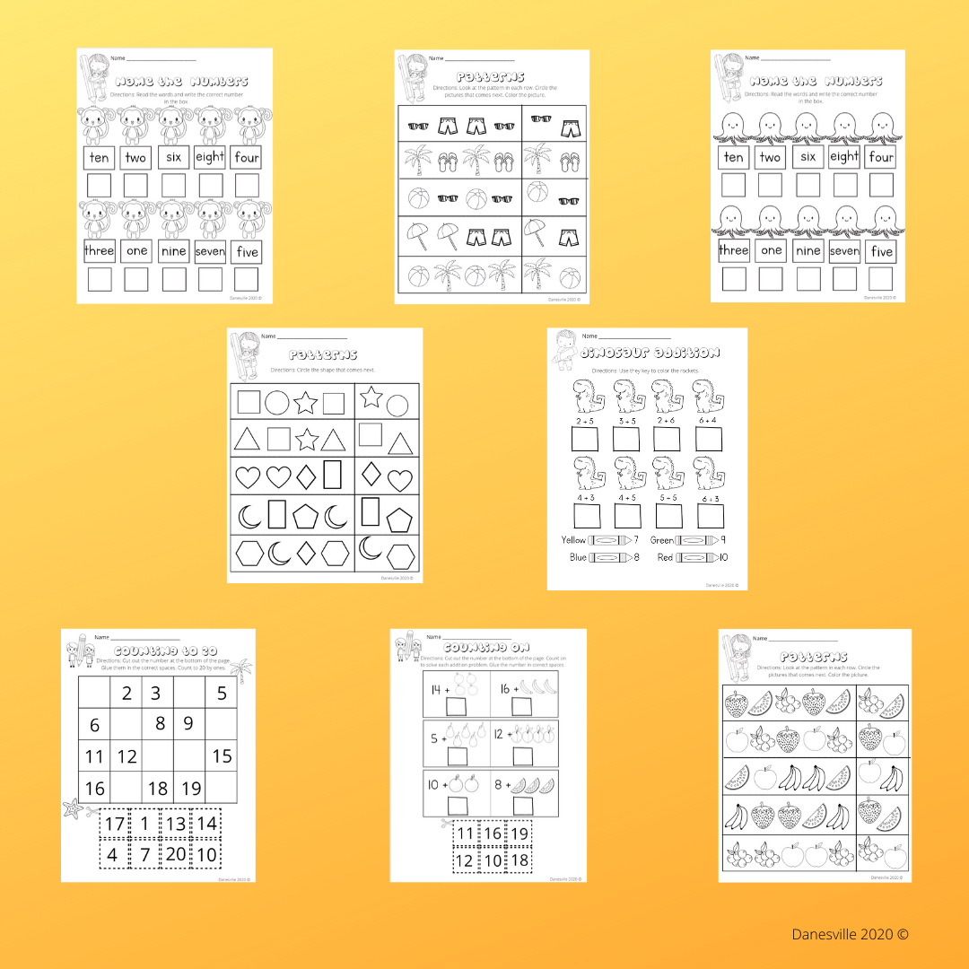 Back To School Prek/Kindergarten Bundle | Made By Teachers