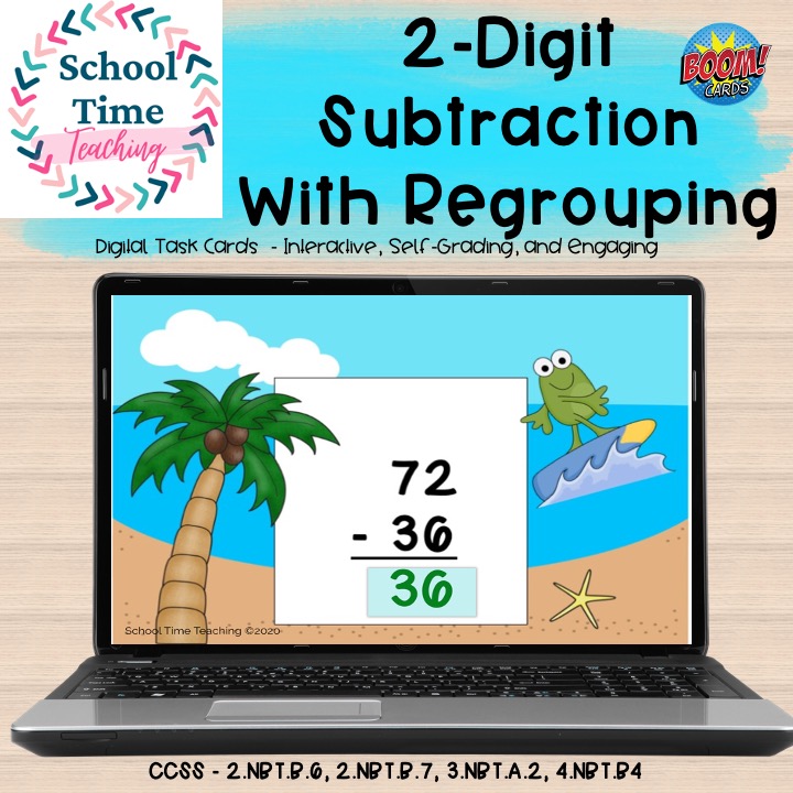 2 Digit Subtraction With Regrouping distance Learning