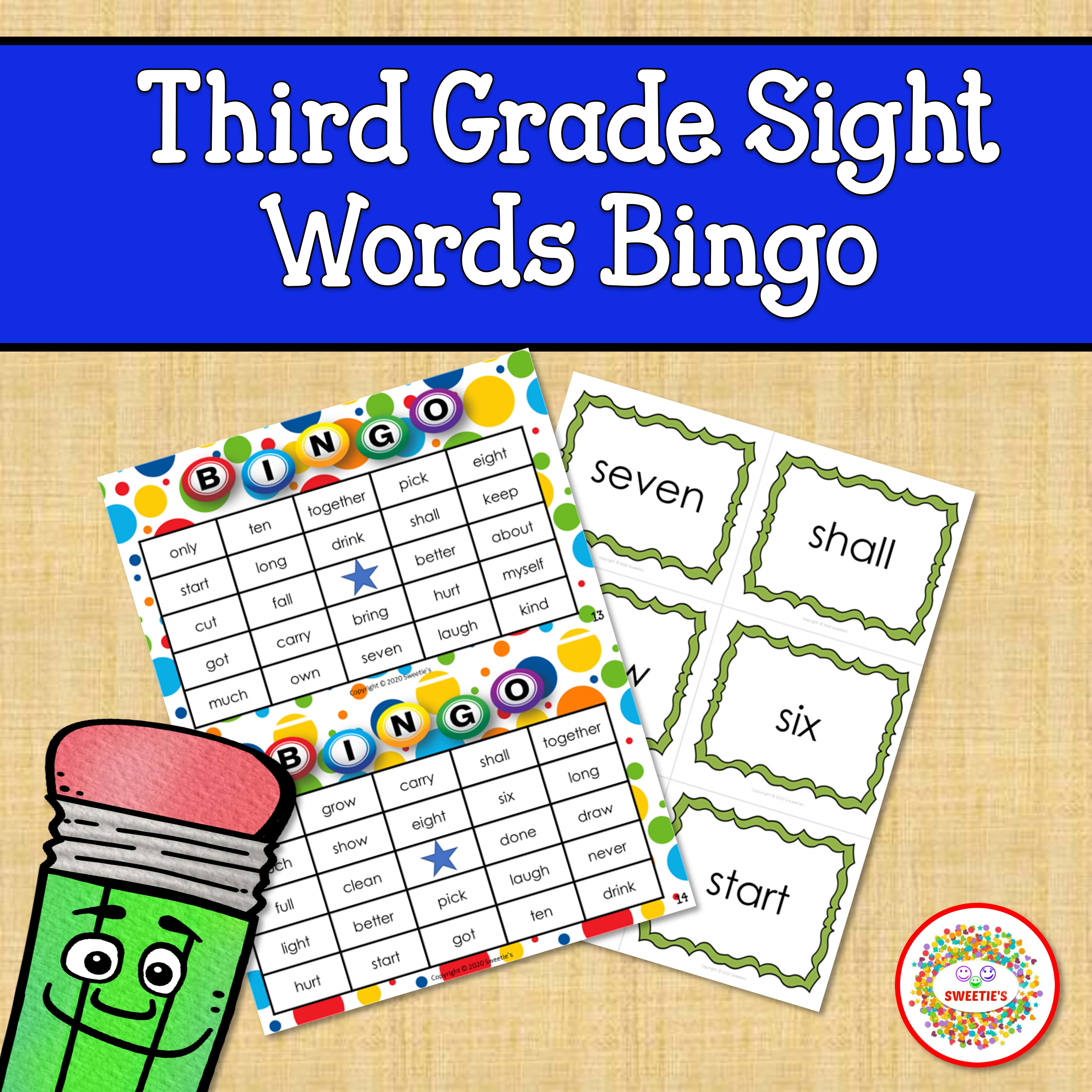 Sight Words Bingo Third Grade | Made By Teachers