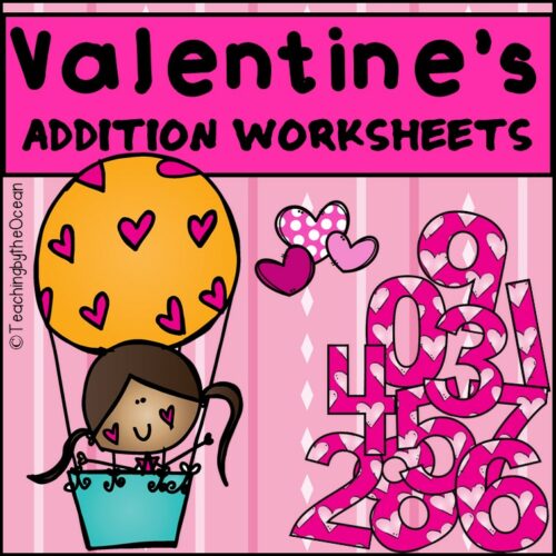 Addition to 20 Fact Fluency Worksheets - Valentine's Day Themed | Made ...