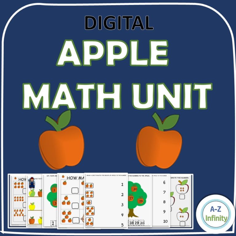 APPLES MATH UNIT Digital Distant Learning | Made By Teachers