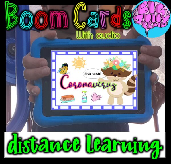 Coronavirus Distance Learning Studying from Home BOOM Cards Distance ...
