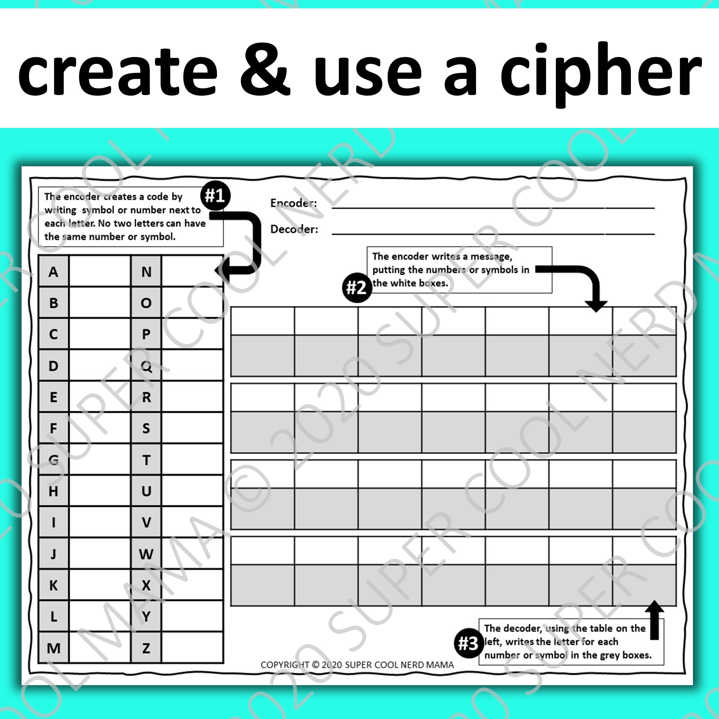 Make A Cipher Made By Teachers