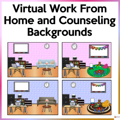 Distance Learning Virtual Work from Home and Counseling Office ...