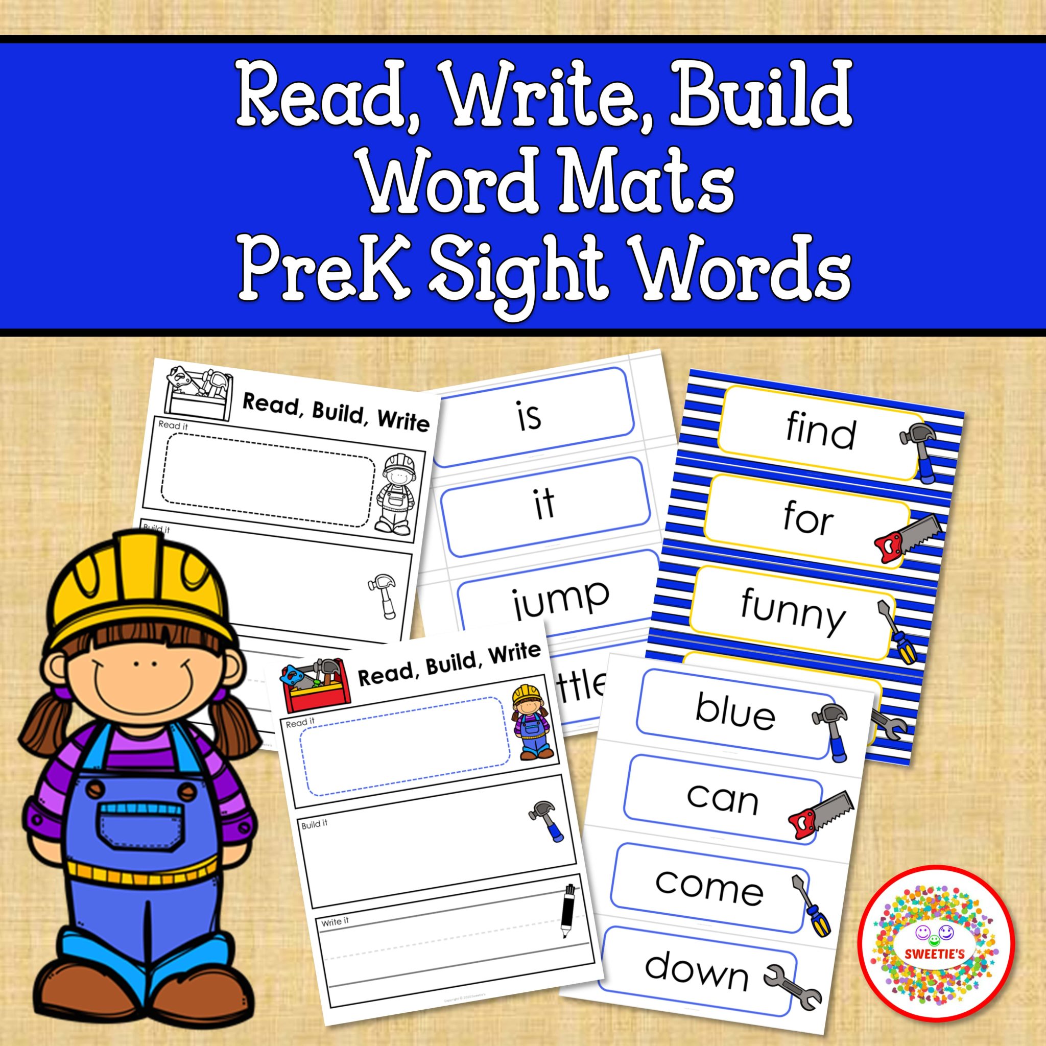 Sight Words Read, Build, Write PreK Sight Words | Made By Teachers