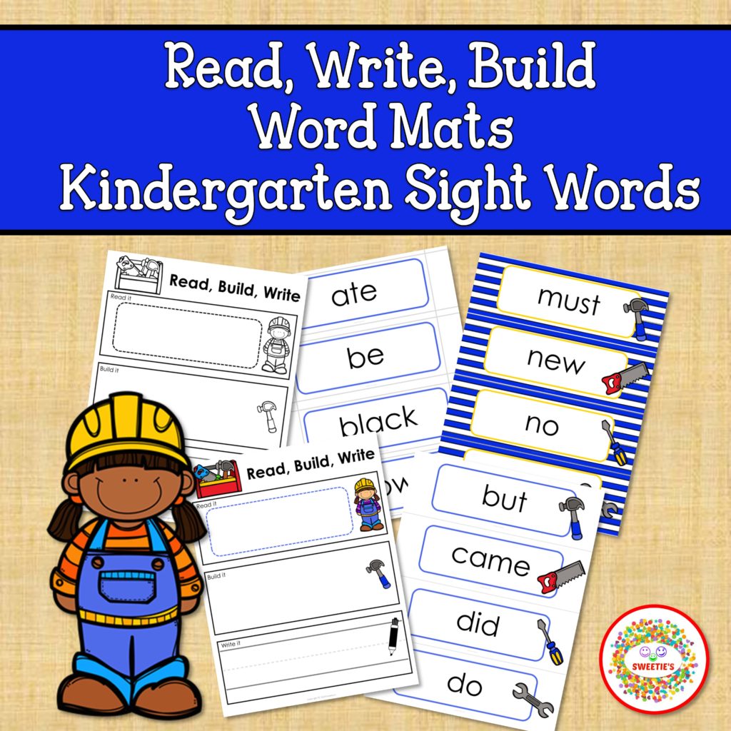 Sight Words Read, Build, Write Kindergarten Sight Words | Made By Teachers