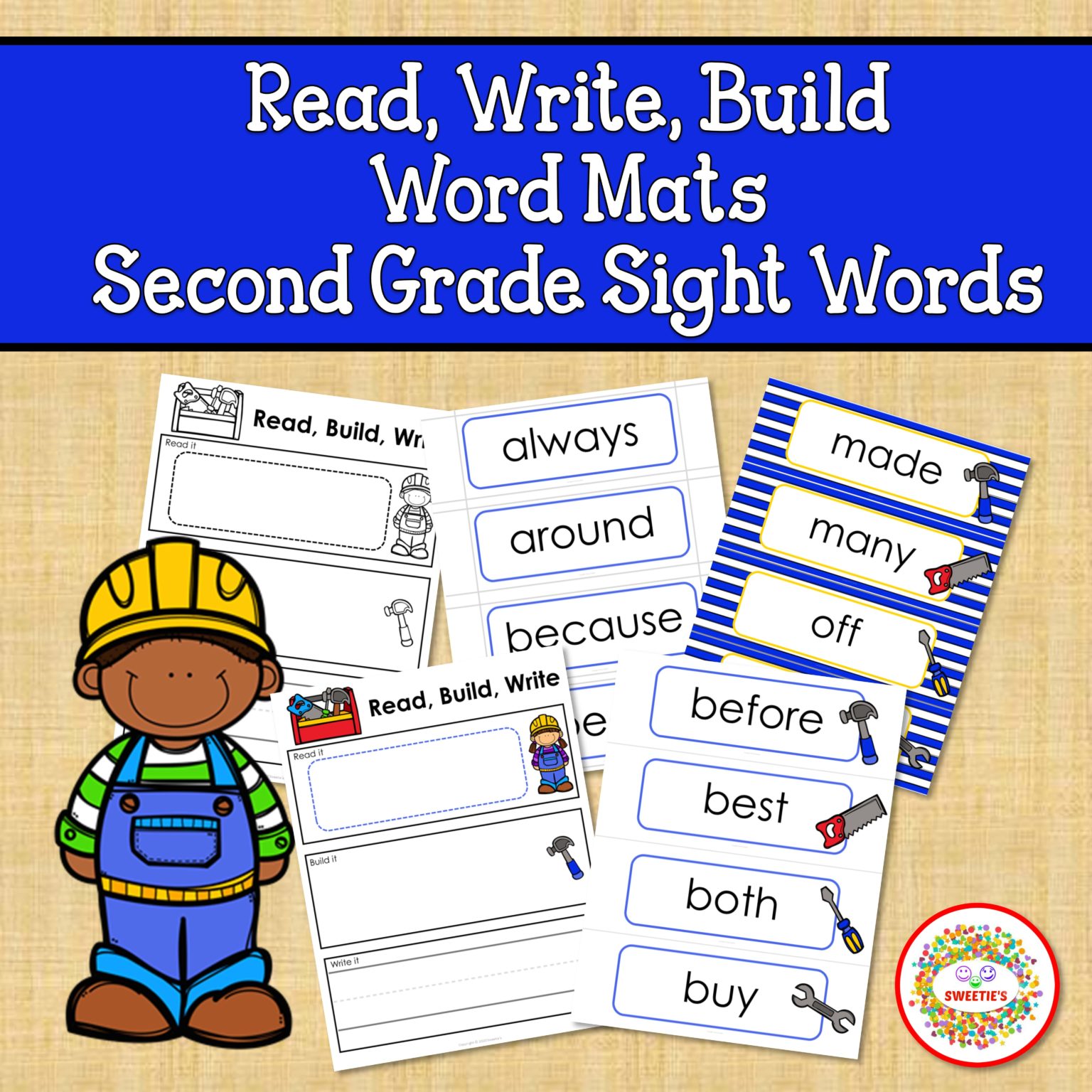 Sight Words Read, Build, Second Grade Sight Words - Made By Teachers