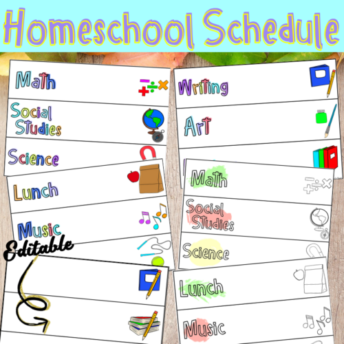 EDITABLE Homeschool Schedule BUNDLE | Made By Teachers