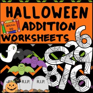 Addition to 20 Fact Fluency Worksheets - Halloween Themed | Made By ...