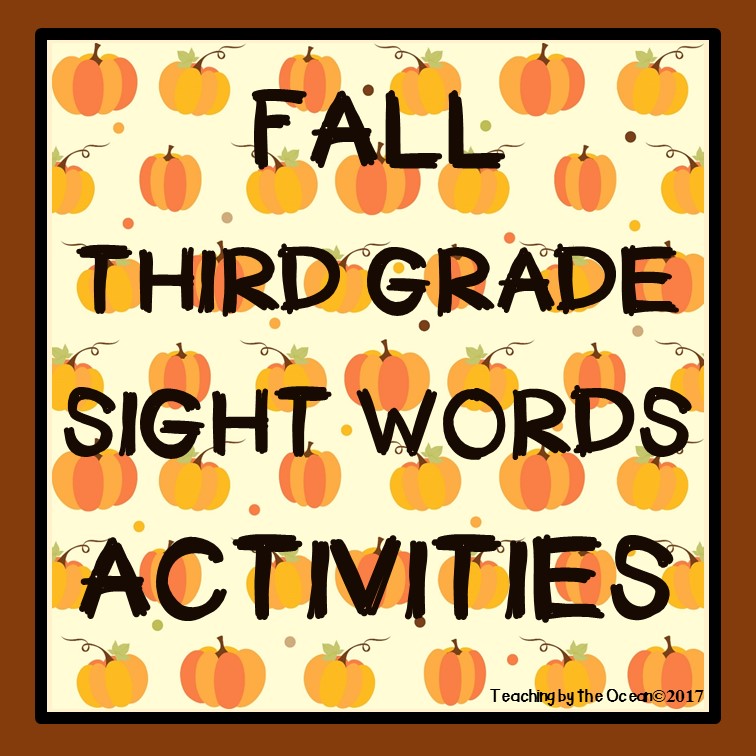 Third Grade Sight Words Worksheets - Fall Themed - Made By Teachers