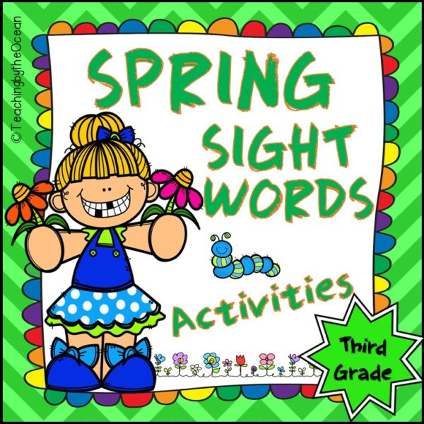 Free First Grade Sight Words Activites Worksheet - Spring Themed - Made ...