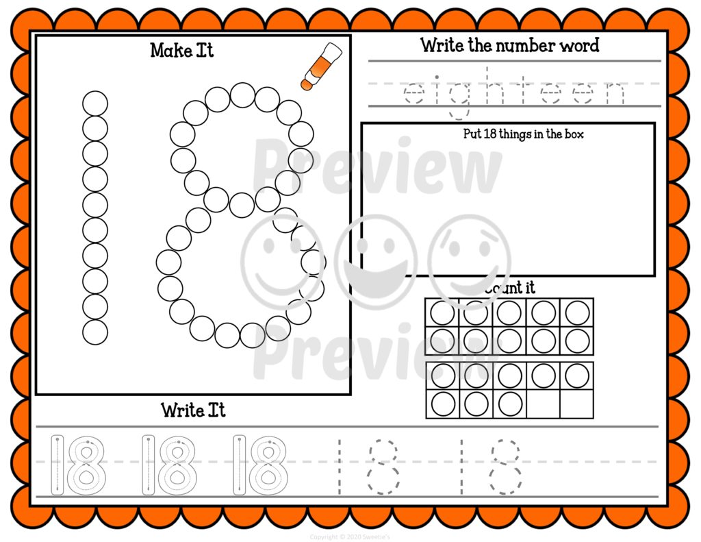 Number Mats 1 to 20 Bingo Dabber | Made By Teachers