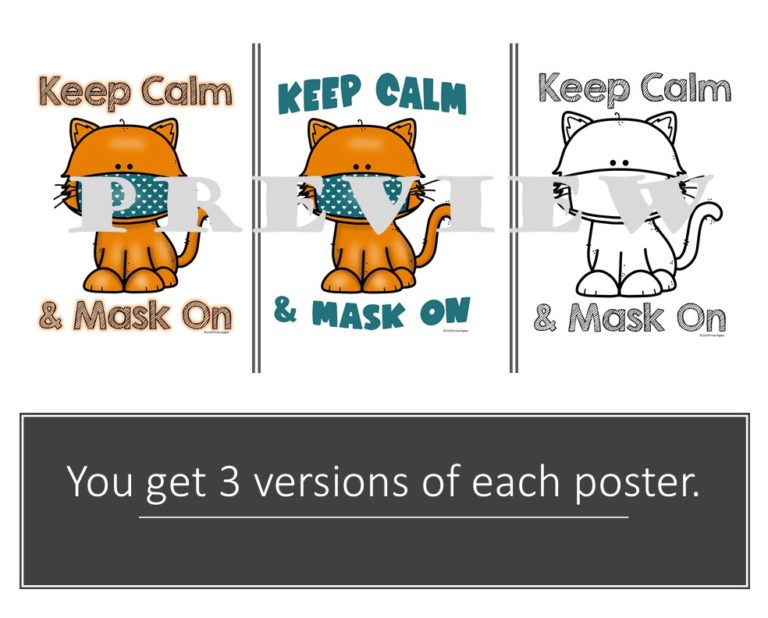 Covid 19 Safety Posters Animals | Wearing a Mask | Made By Teachers