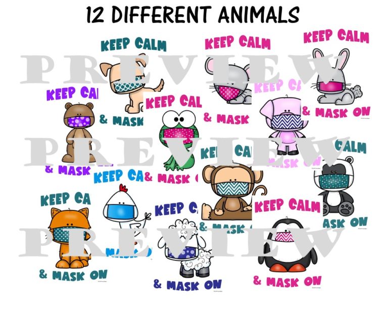 Covid 19 Safety Posters Animals | Wearing a Mask | Made By Teachers
